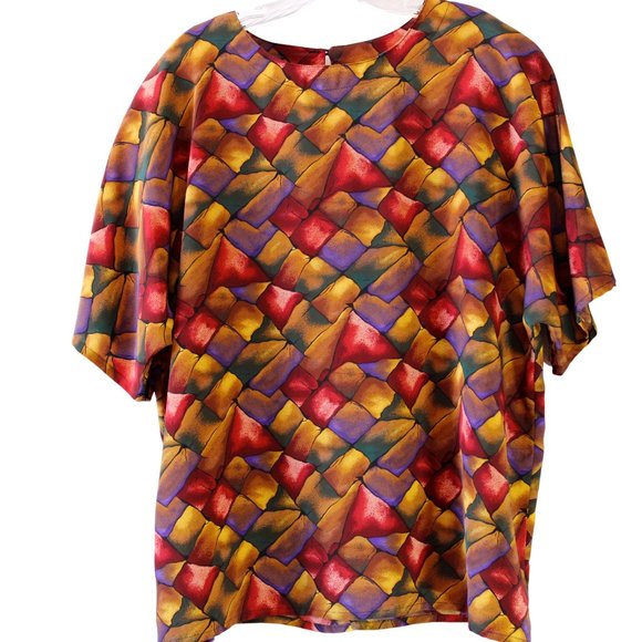 Che Studios | Tops | Vintage Che Studio Size X Jeweled Tones Of Browns ...